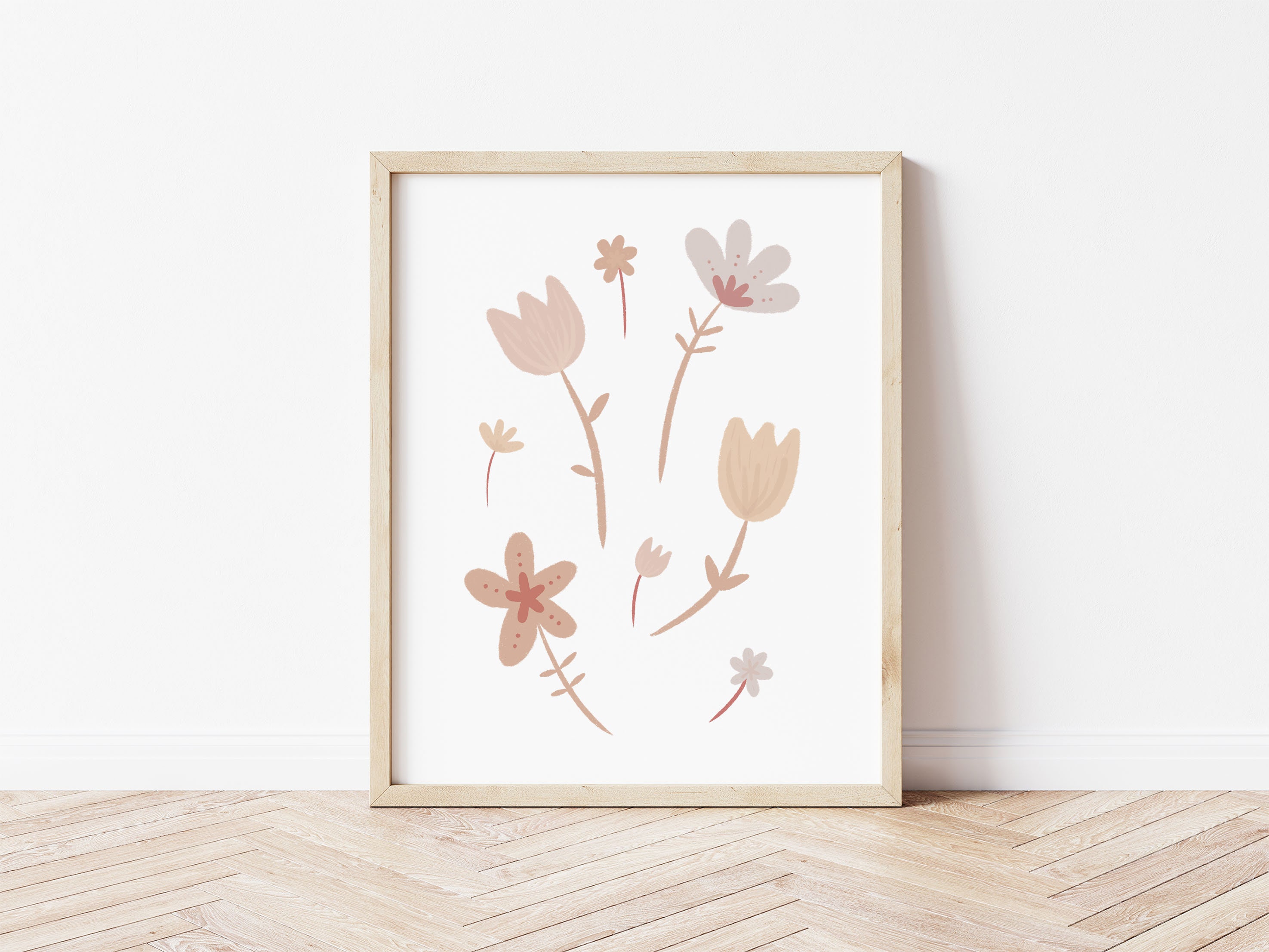 Boho Flowers Printable, Botanic Poster, Instant Download, Boho Bedroom ...