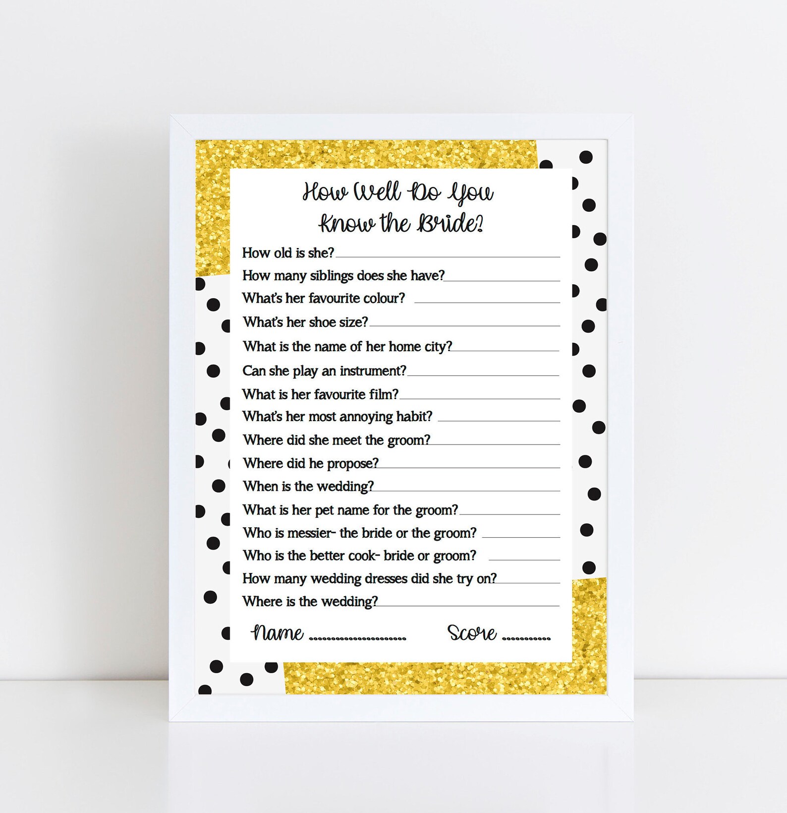 How Well Do You Know the Bride Bachelorette Party, Hen Do, Bride to Be ...