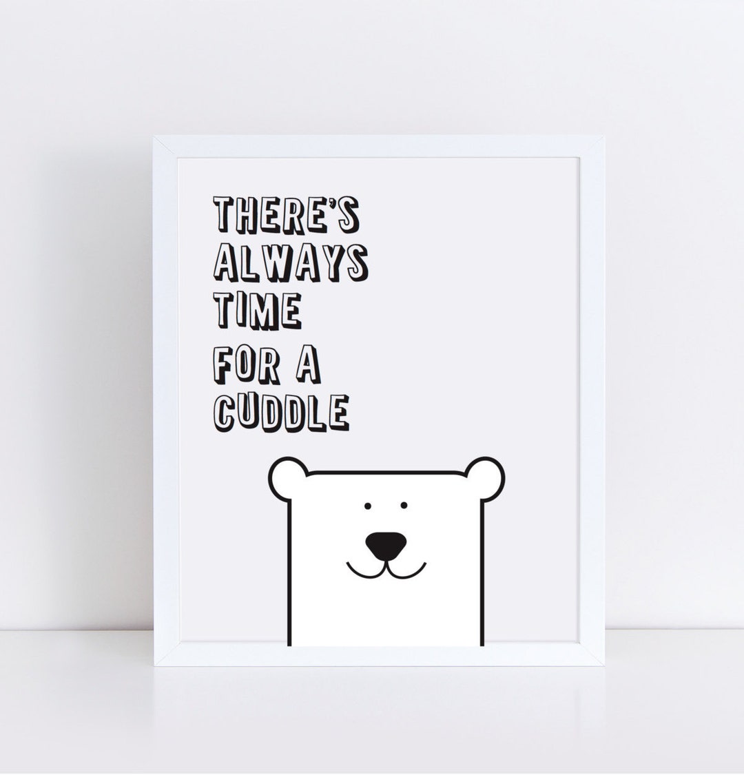 Time for a Cuddle Printable, Nursery Print, Instant Download Print ...
