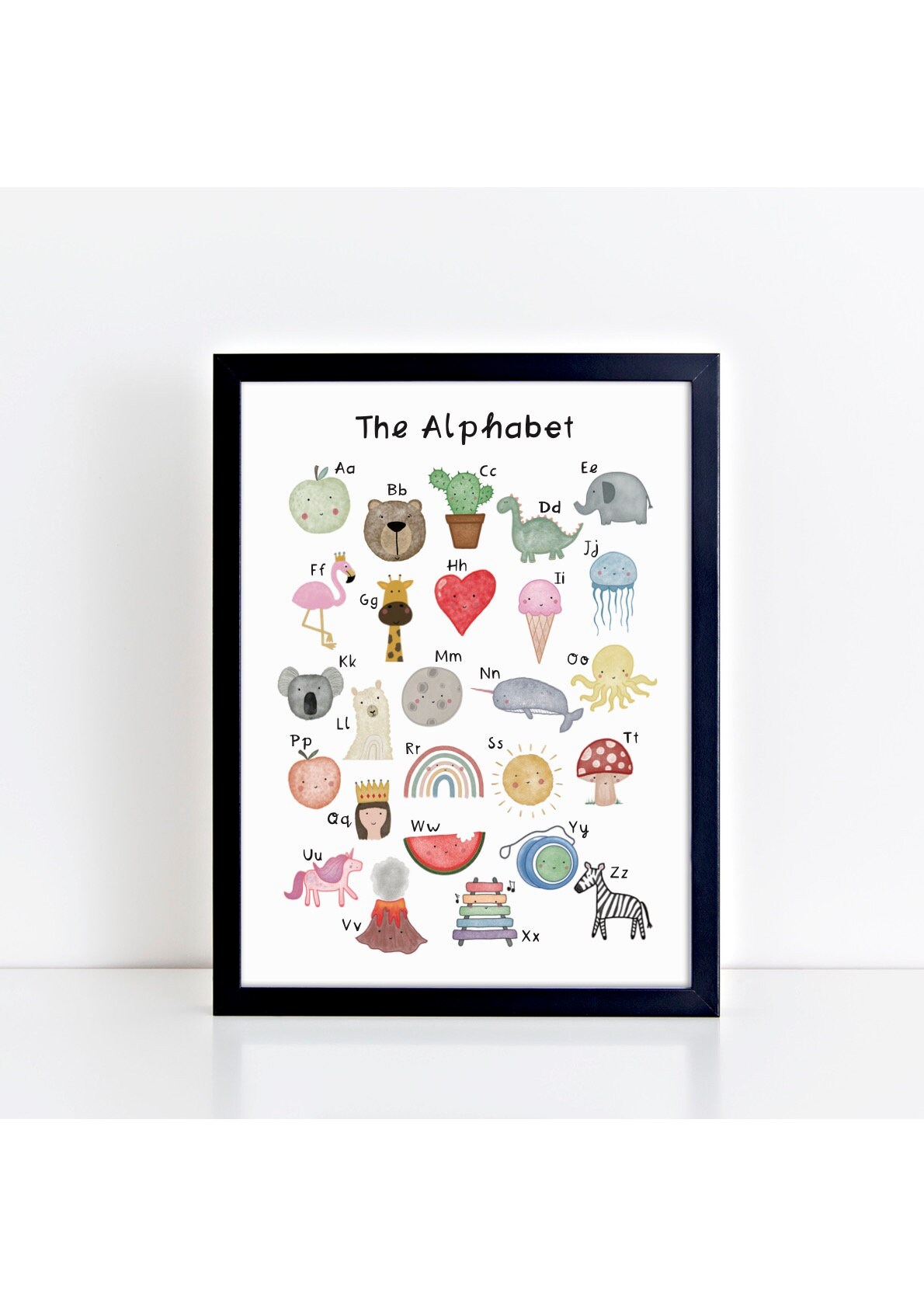 Illustrated Alphabet Printable A4 8x10 Letters - Etsy