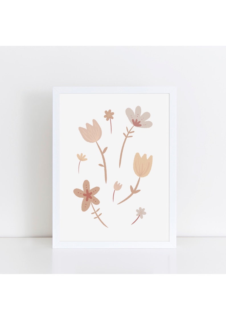 Boho Flowers Printable, Botanic Poster, Instant Download, Boho Bedroom ...