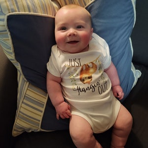 Sloth Onesie®, Funny Baby Onesie®, Sloth Baby Clothes, Baby Shower Gift ...