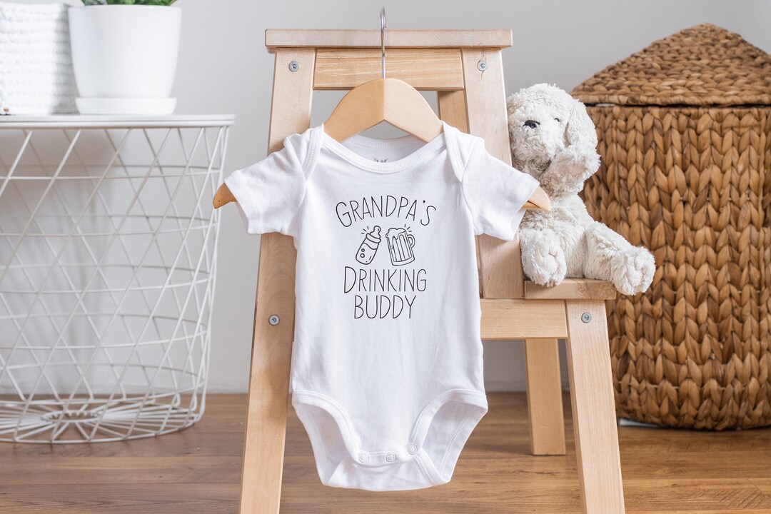 Grandpa's Drinking Buddy, I Love Grandpa Onesie®, Grandpa's Favorite ...