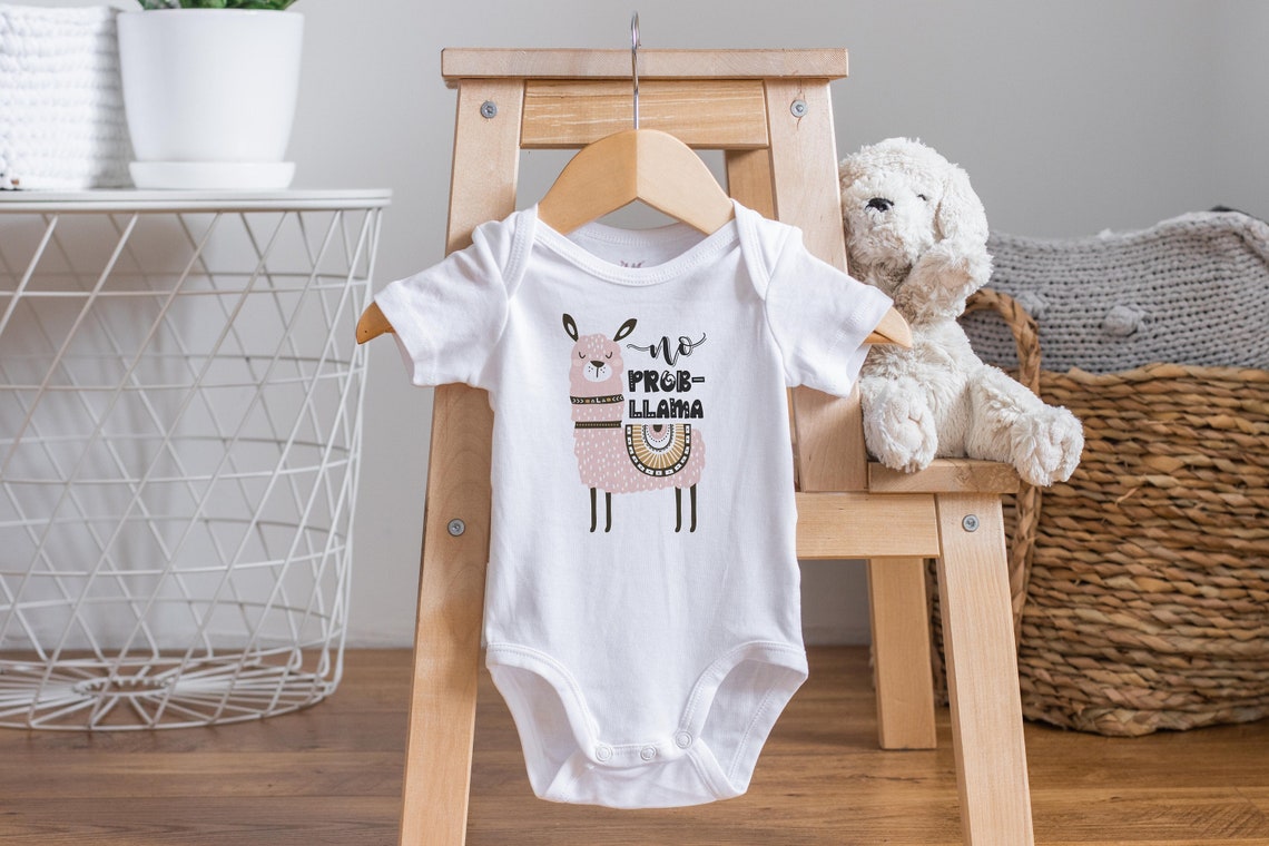 No Prob Llama Onesie® Llama Baby Clothes Cute Onesies Llama - Etsy