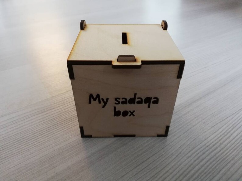 Wooden DIY sadaqa box Muslim kids activities Muslim home | Etsy