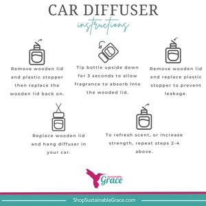 Car Diffuser, Hanging Car Diffuser, Car Air Freshener, Wood Reed ...