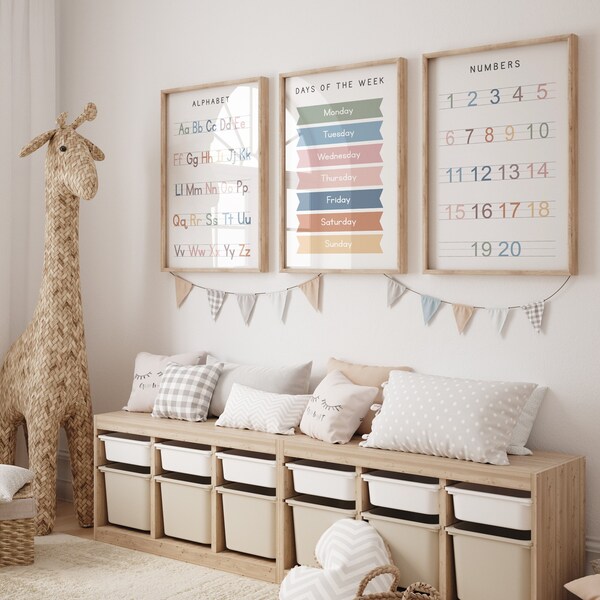 Abc 123 Chart - Etsy