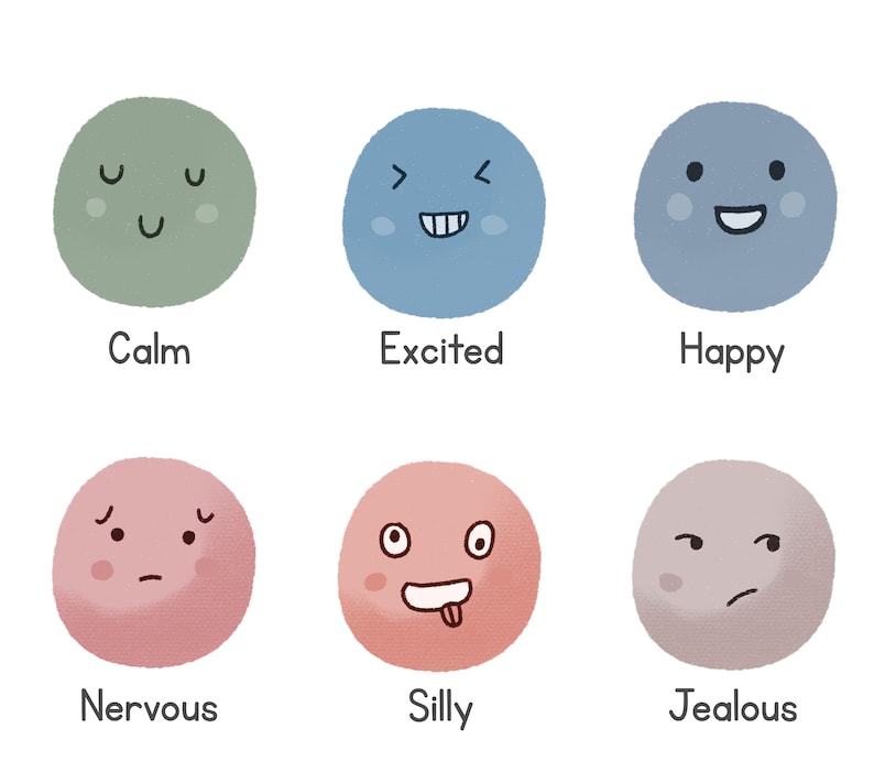 Rainbow Feelings Poster, Feelings Chart, Homeschool Decor, Educational ...