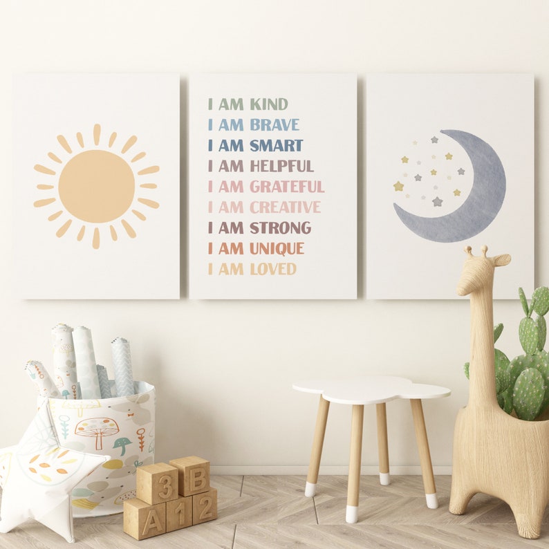 Set of 12 Positive Posters, Inspirational Positive Motivational Prints ...
