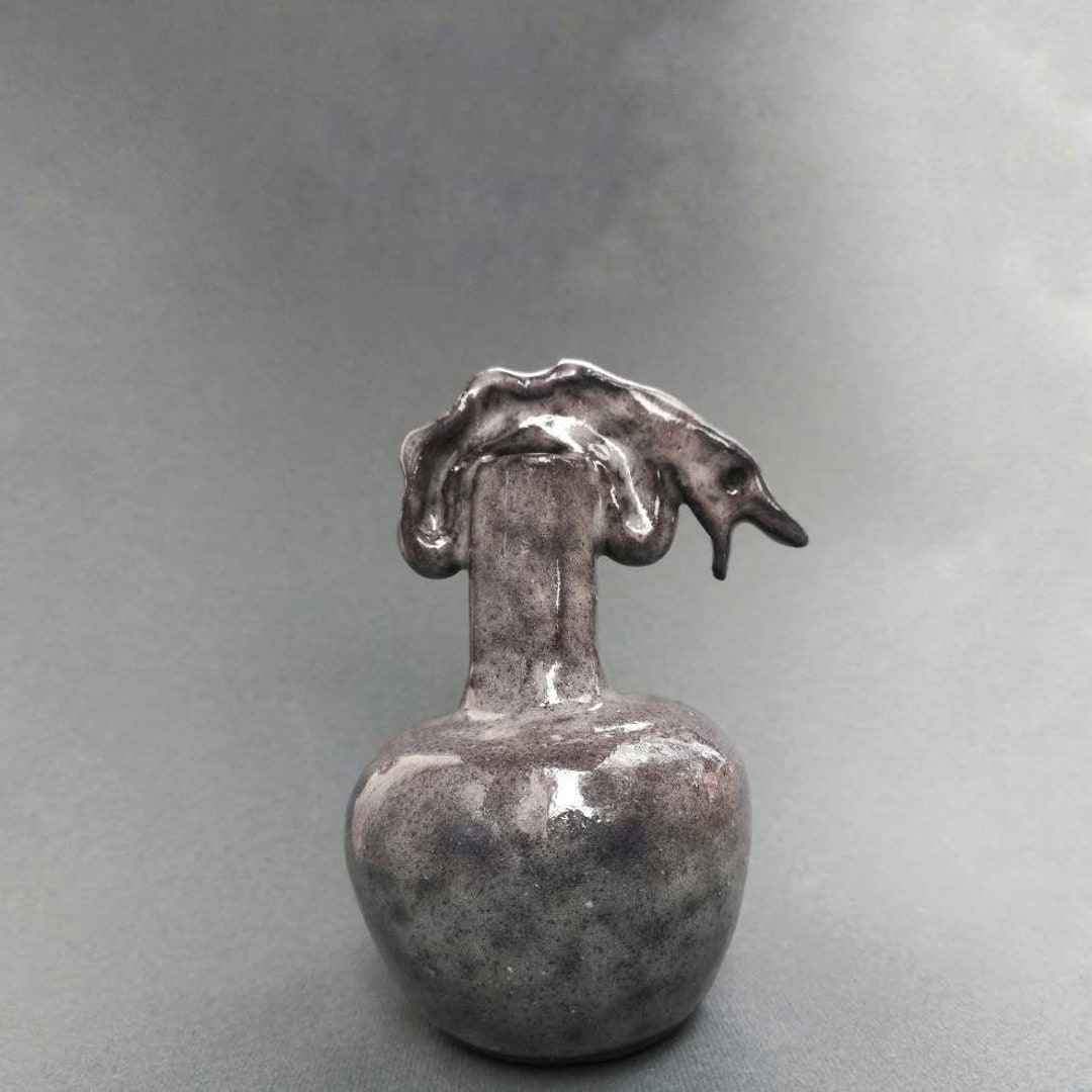 Small Ceramic Pot With Guardian. Etruscan Ceramic. - Etsy Singapore