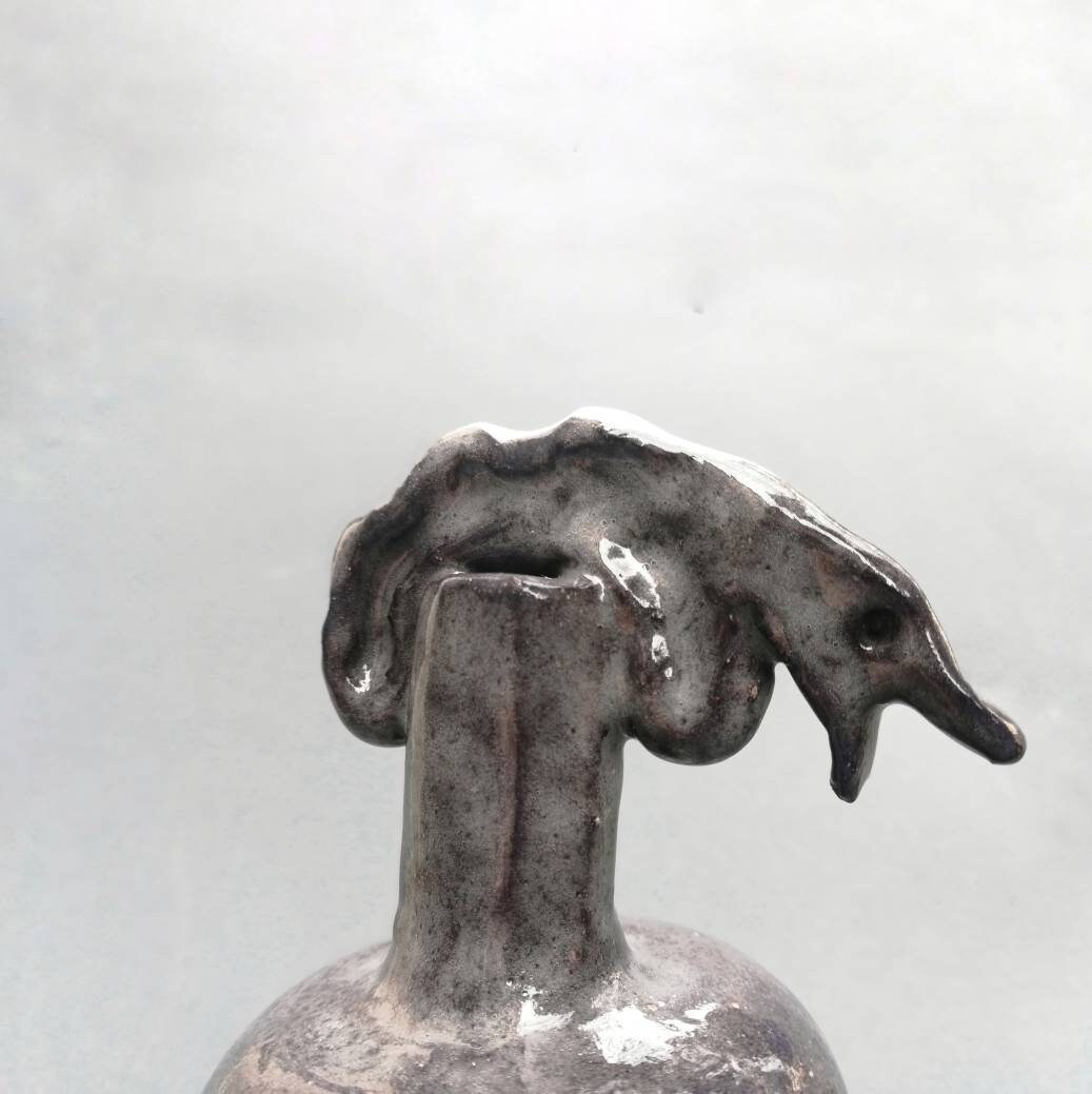 Small Ceramic Pot With Guardian. Etruscan Ceramic. - Etsy Singapore