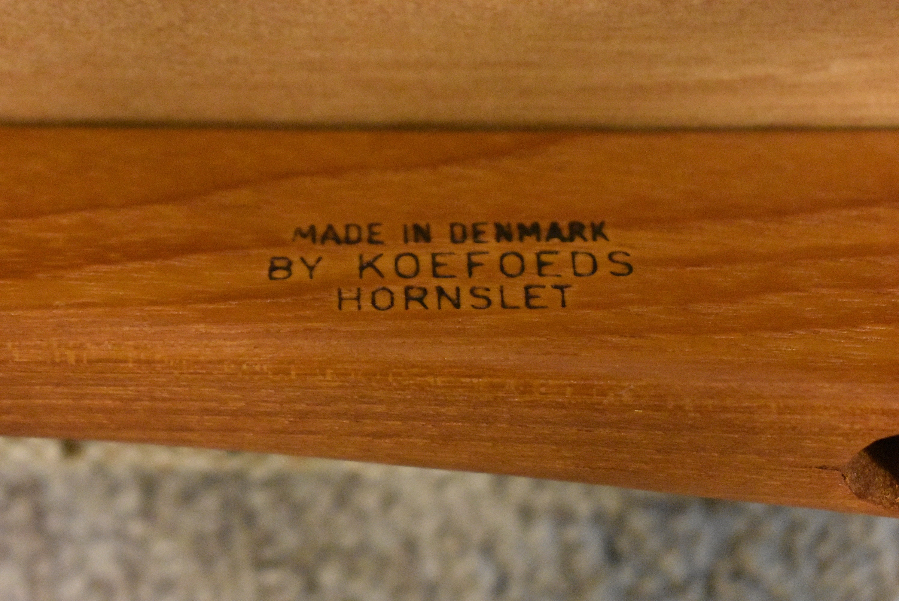 Danish Teak Table and 6 Chairs by Koefoeds Hornslet - Etsy