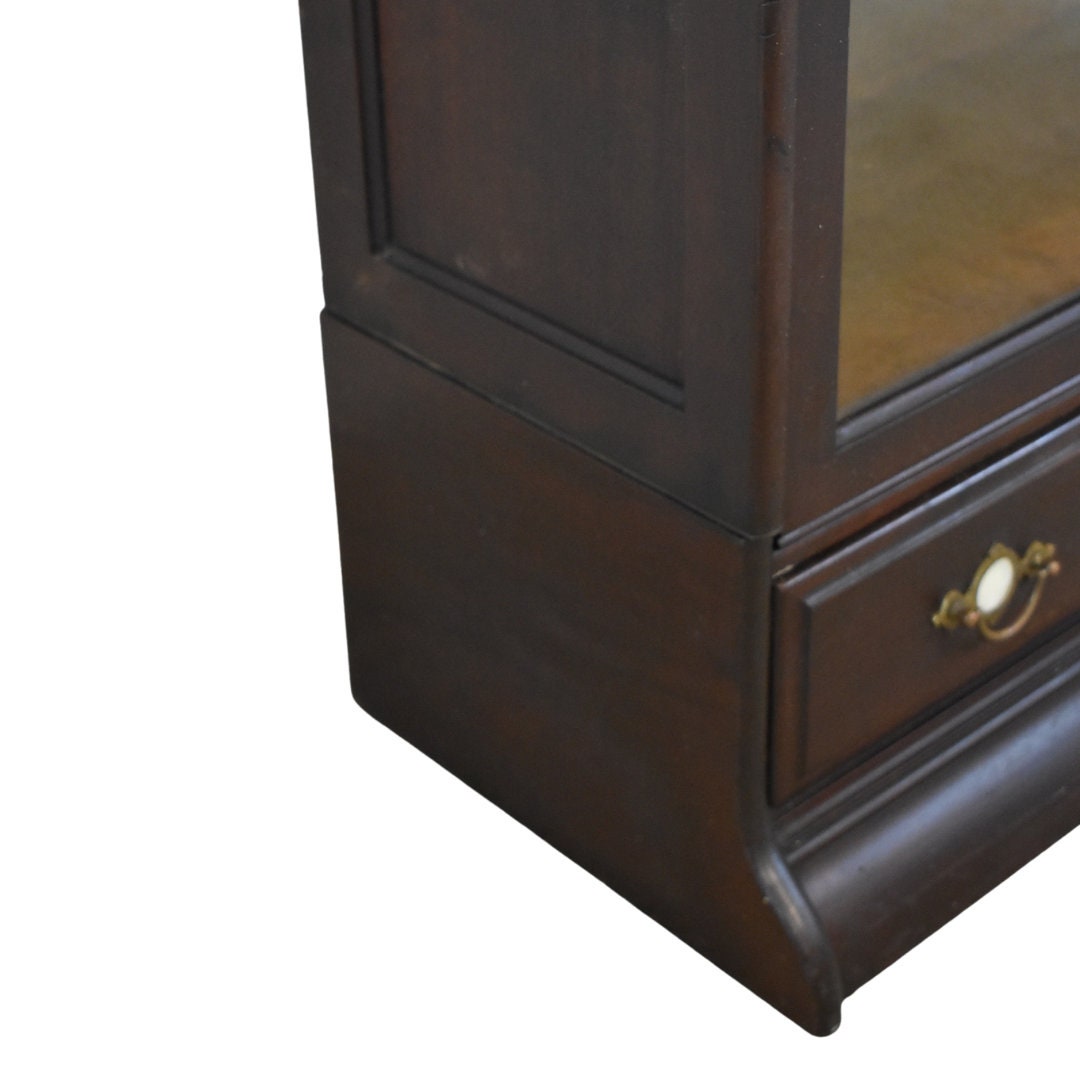 Barrister Bookcase ~ 3 Stack ~ Paneled Ends ~ Mahogany ~ Original Glass ...