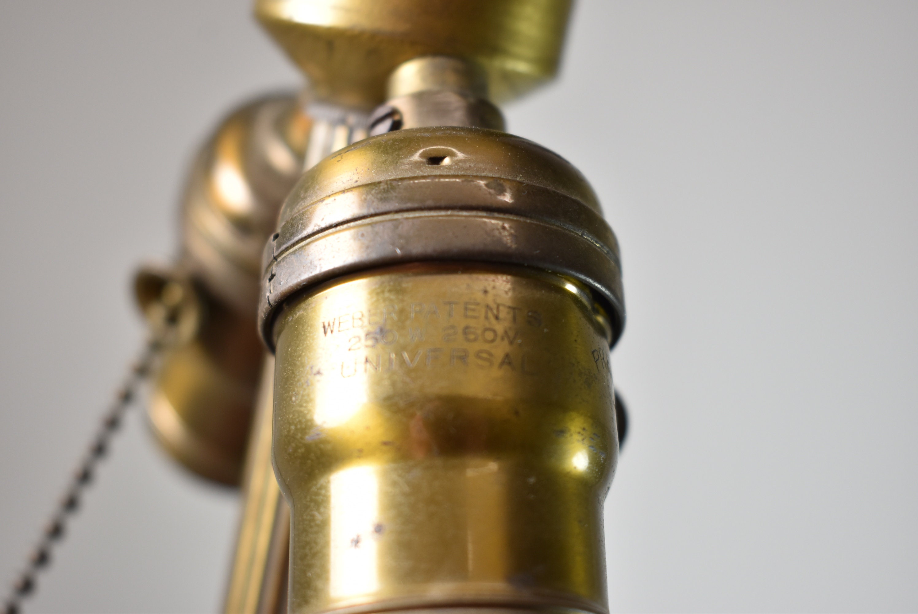 Antique Miller Lamp Co. Panel Lamp Base Two Sockets - Etsy