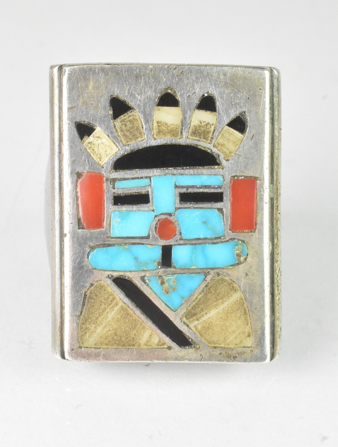 Frank Vacit Zuni Kachina Ring Size 12 - Etsy