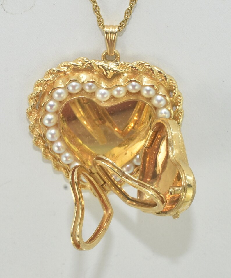 14K Heart Shaped Locket - Etsy