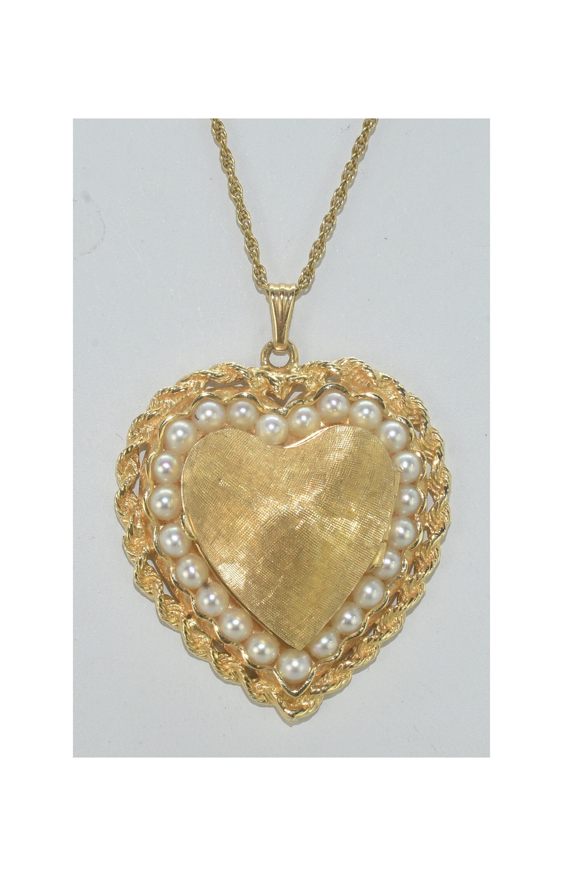14K Heart Shaped Locket - Etsy