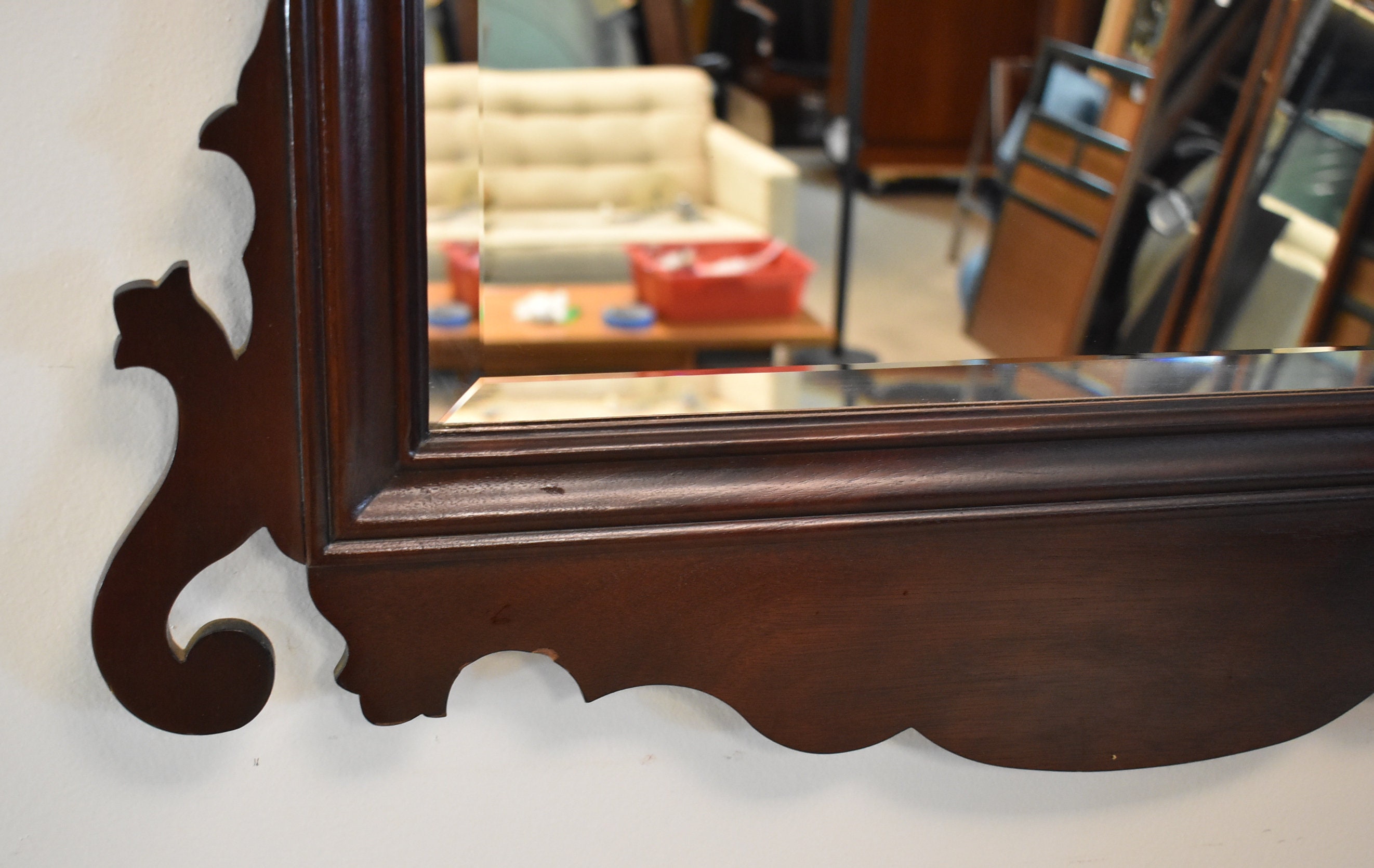 Stickley Chippendale Wall Mirror in Mahogany - Etsy