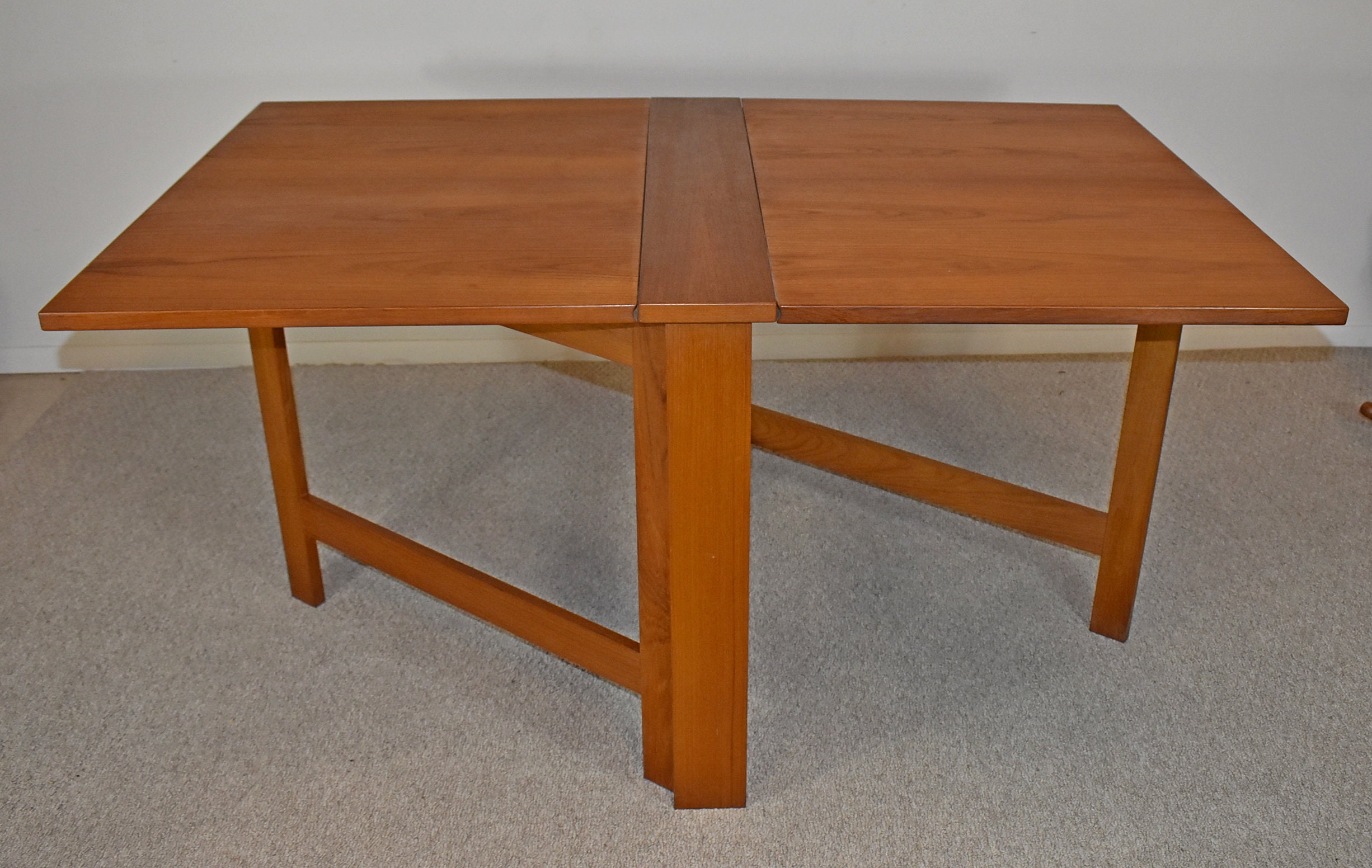 Danish Teak Stow Away Drop Leaf Table Shipping is Not Free - Etsy