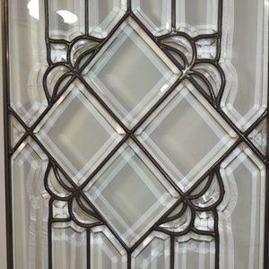 Vintage Glass Windows ~ Circa 1910 ~ Beveled Glass ~ Collectable ...