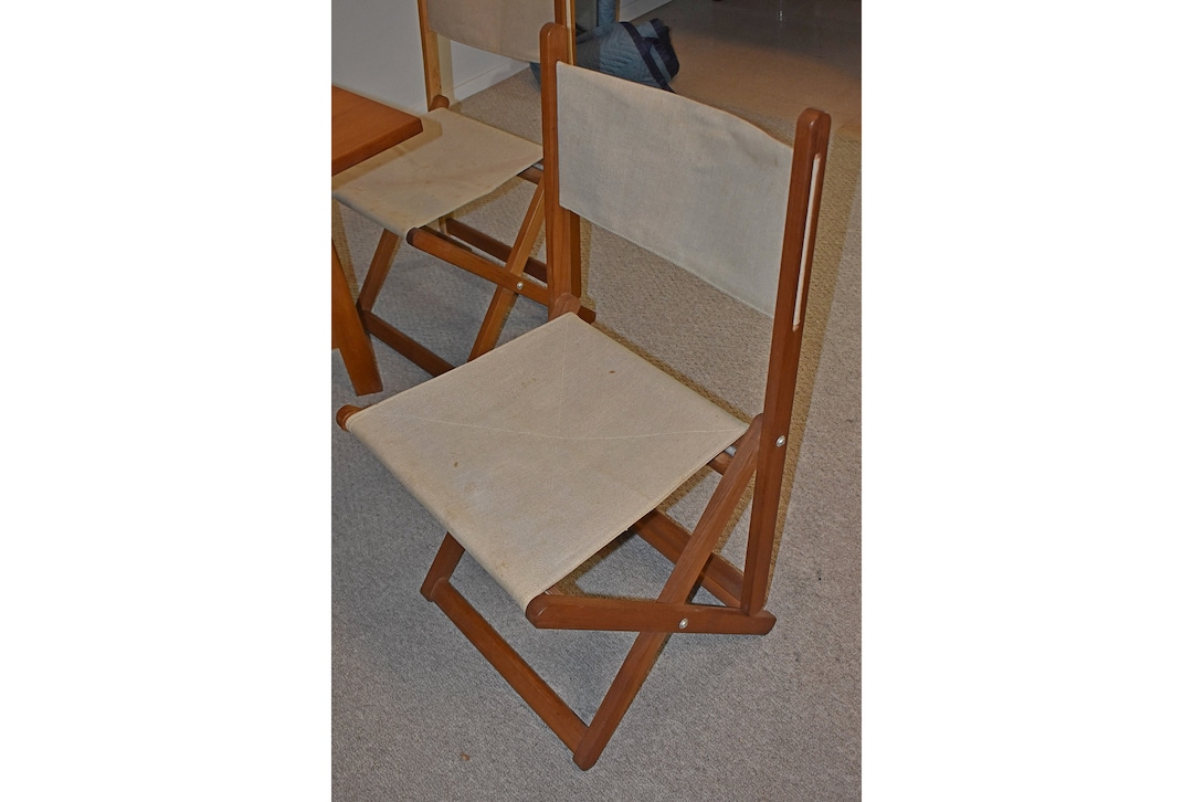 6 Danish Teak Folding Chairs - Etsy