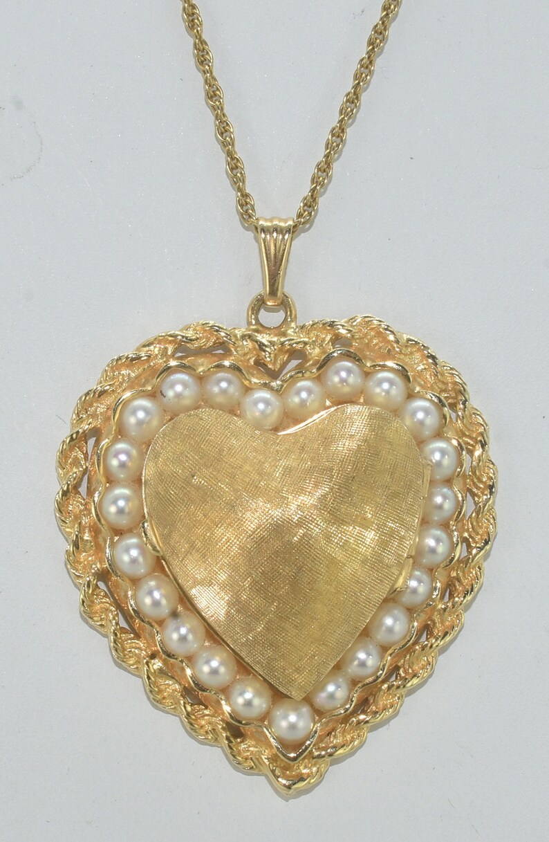 14K Heart Shaped Locket - Etsy