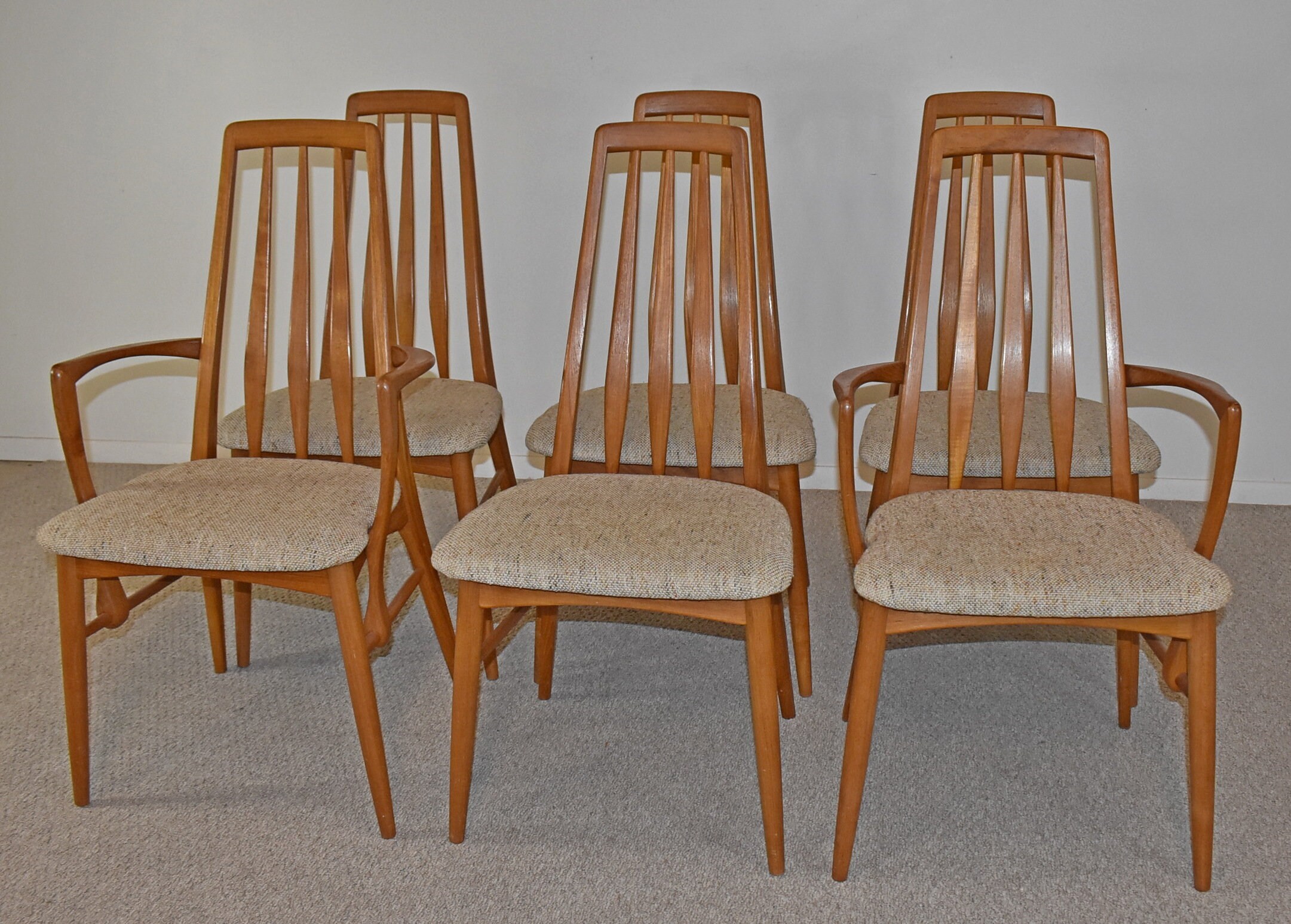 Danish Teak Table and 6 Chairs by Koefoeds Hornslet - Etsy