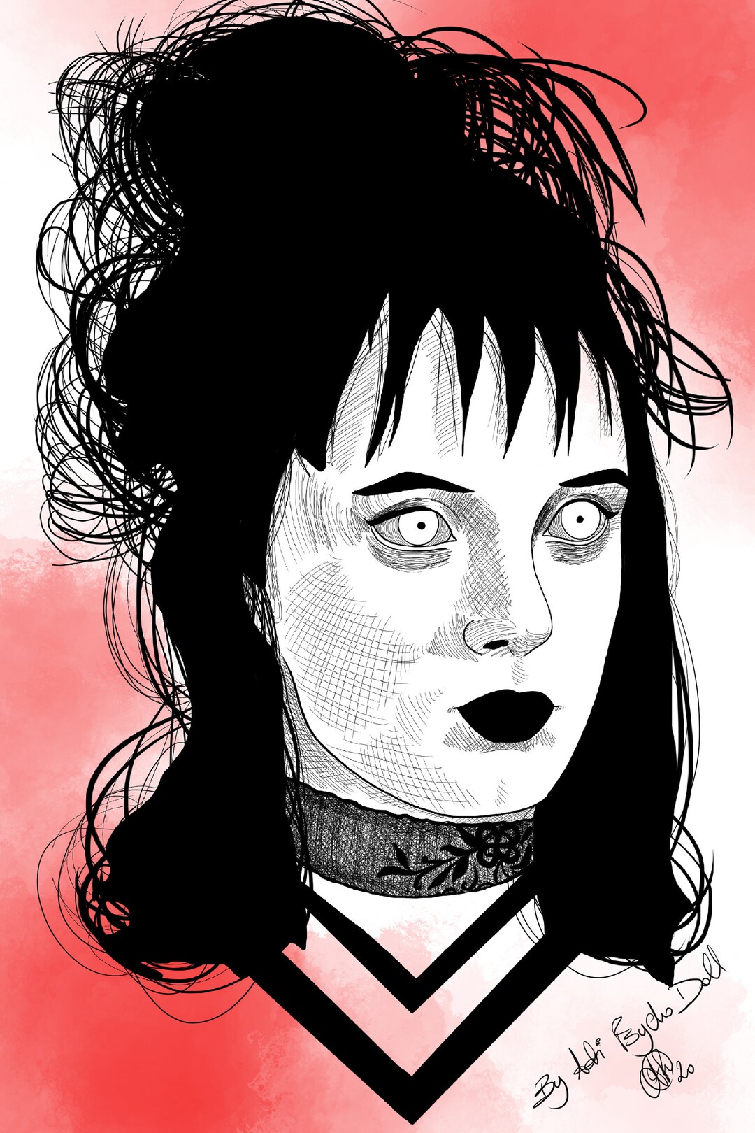 Lydia Deetz Print /illustration - Etsy