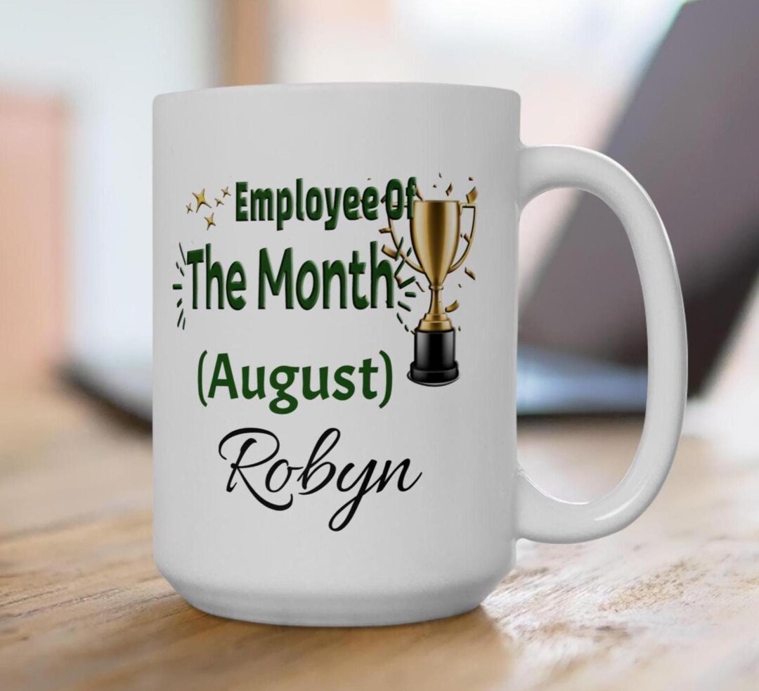 Employee of the Month Mug: Personalized Congratulations Gift, Cheers ...