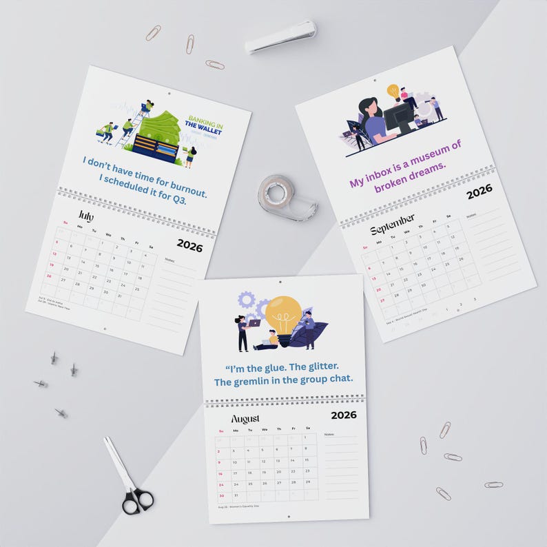 Funny Boss Quotes Wall Calendars Monthly 2026 Planner for Leaders ...