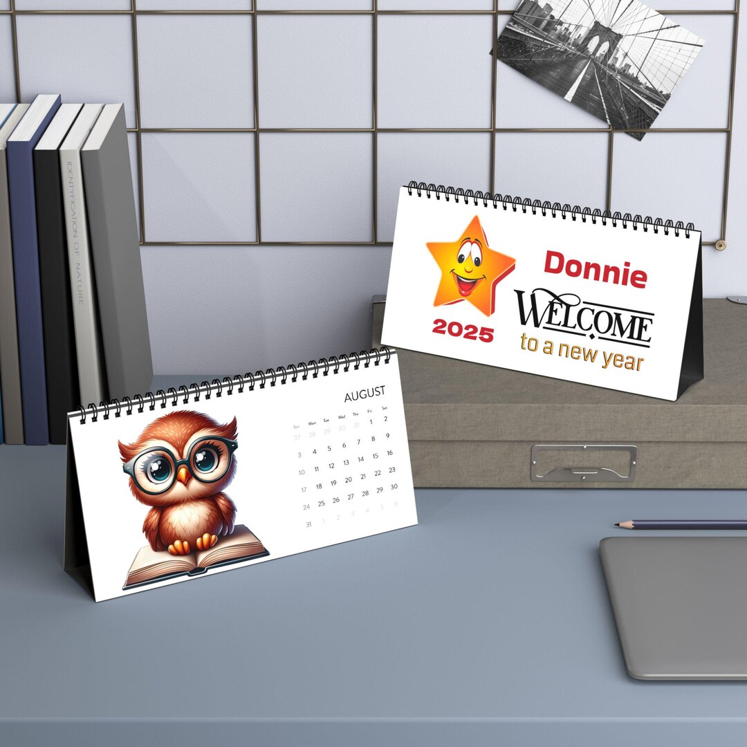 Custom Desktop Flip Calendar - Personalized Child's Monthly Calendar ...