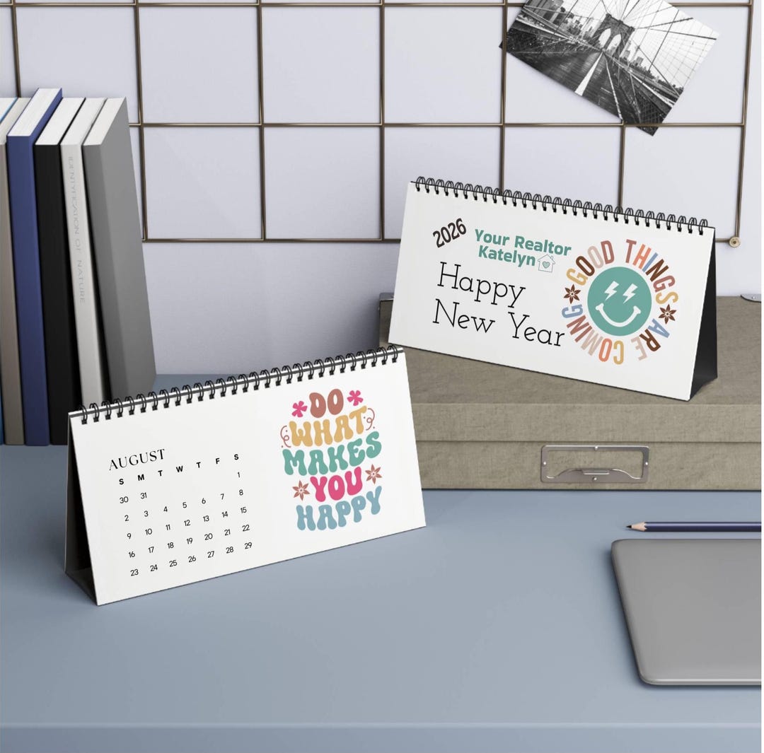 2026 Desk Calendar Custom Real Estate Agent Present Personalized ...