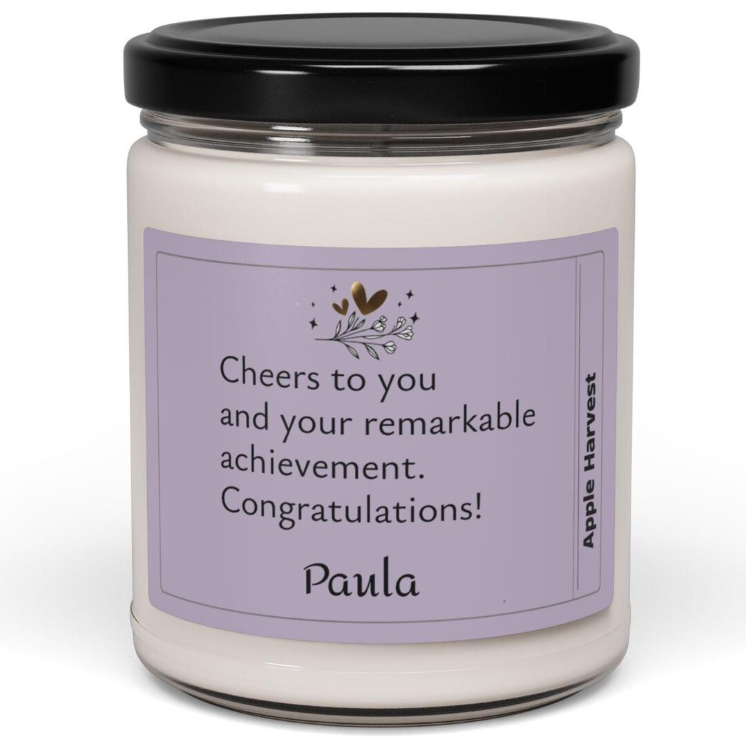 Coworker Promotion Gift Candle Present for Friend Birthday Surprise for ...