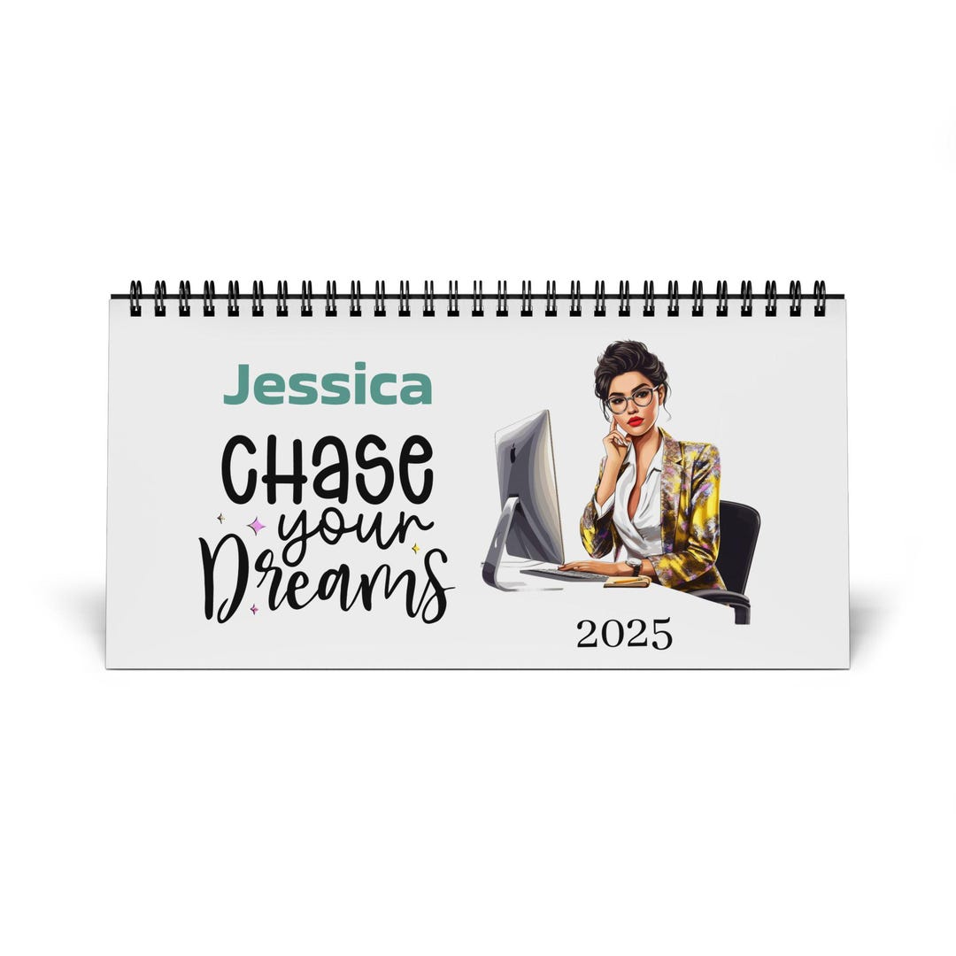 Desk Calendar, Latina Flip Calendar, Boss Babe Monthly 2025 Gift ...