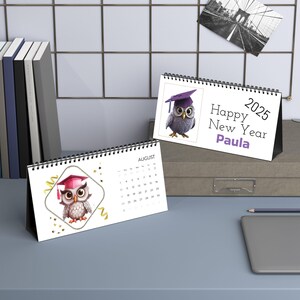 Desktop Student Flip Calendar Personalized Child's Monthly Calendar ...