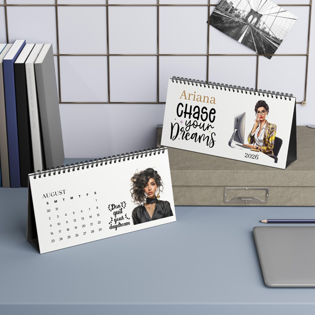 Latina Boss 2026 Desk Calendar, Personalized Inspirational Affirmations ...