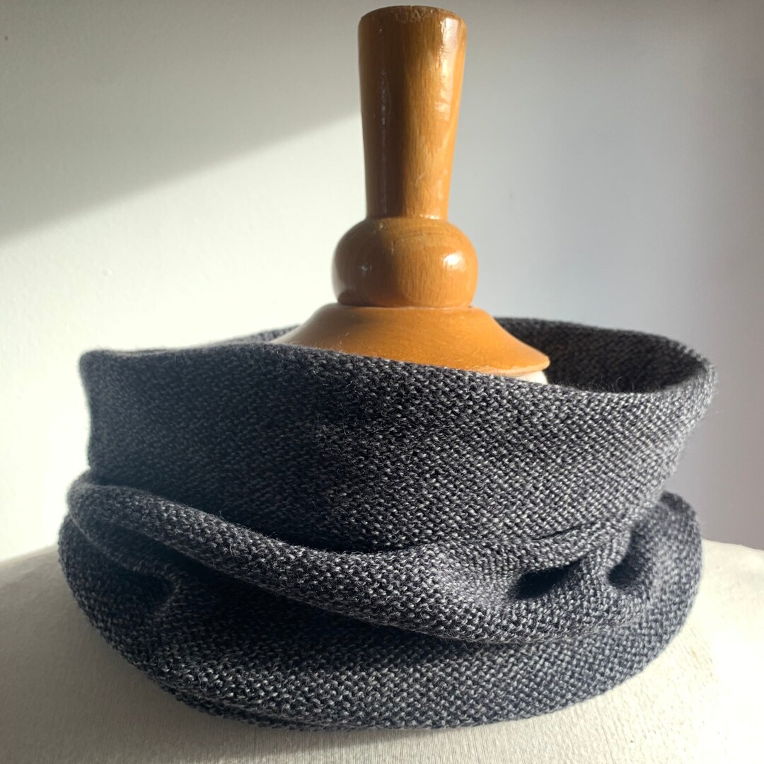 Merino Snood - Charcoal Marl - Etsy