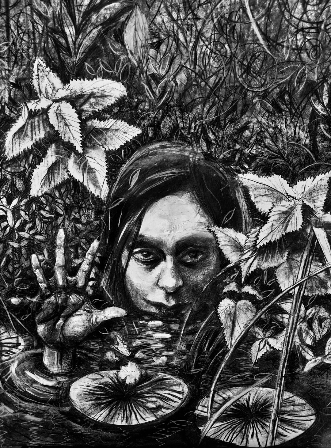 Jenny Greenteeth Gothic Wall Art Pond Fae Undine Water Horror Fairytale ...