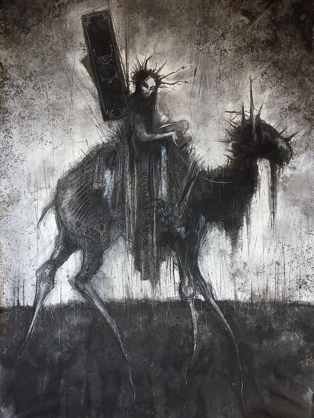 Gremory | Giclee Inkjet Print of an Original Charcoal Drawing | 250gsm ...