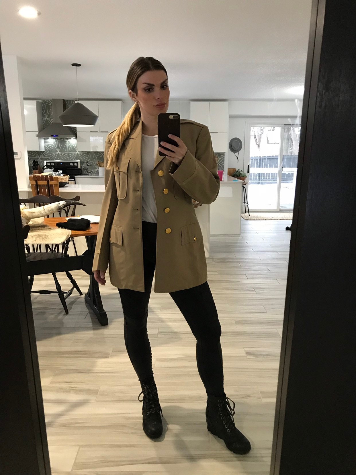 Vintage Army Officer's Jacket Tan Vintage Outerwear | Etsy