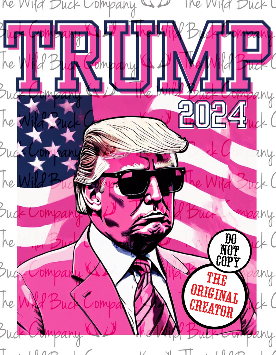Pink Trump 2024 PNG Download - Etsy