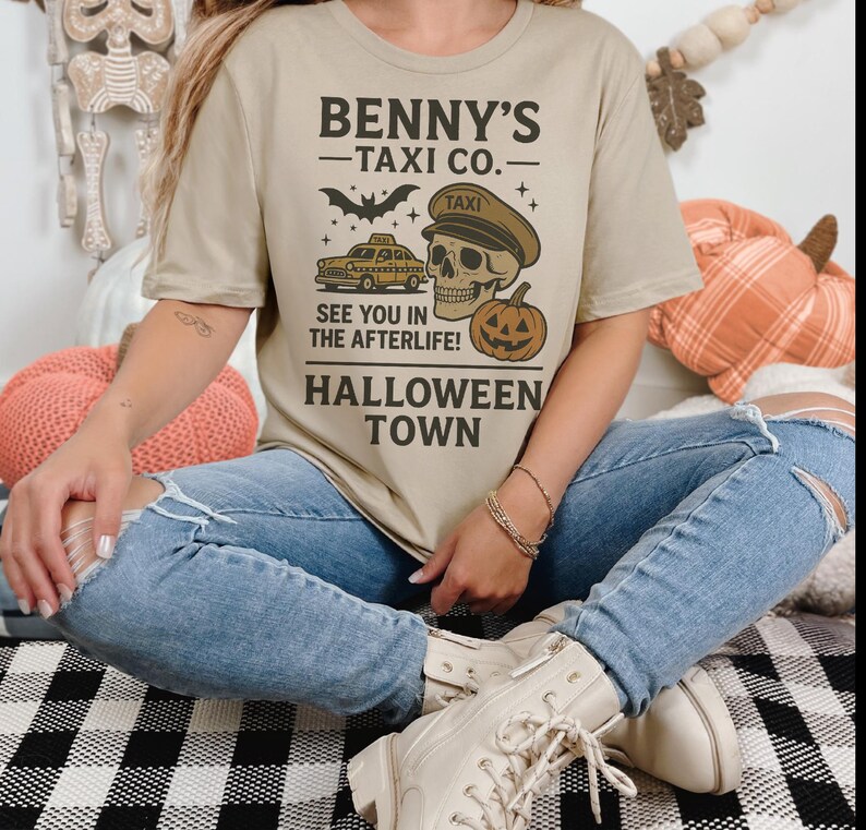 Benny's Taxi Co Halloween Town PNG Download - Etsy