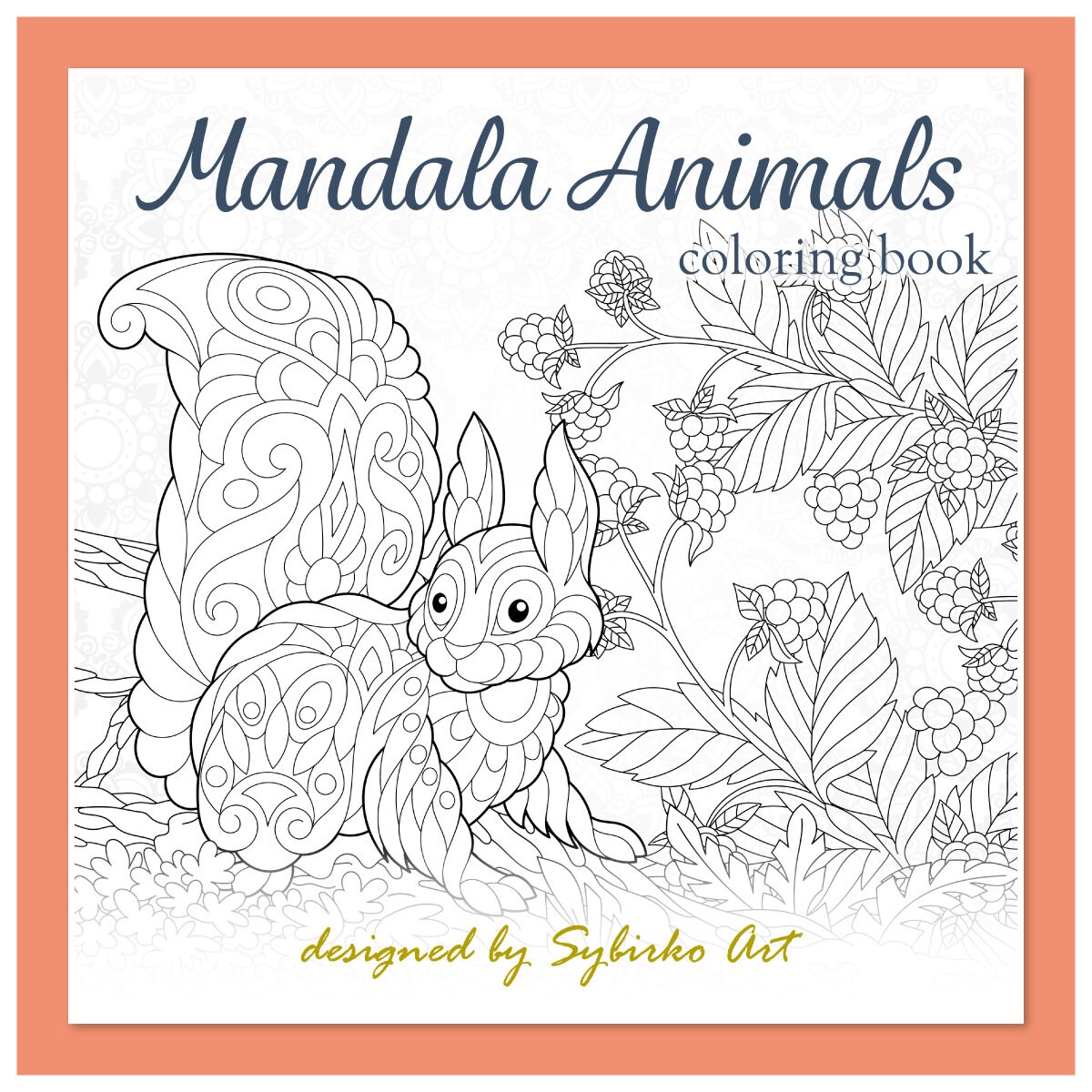 Wildlife Animals Coloring Pages. Coloring Book for Adults and Kids ...