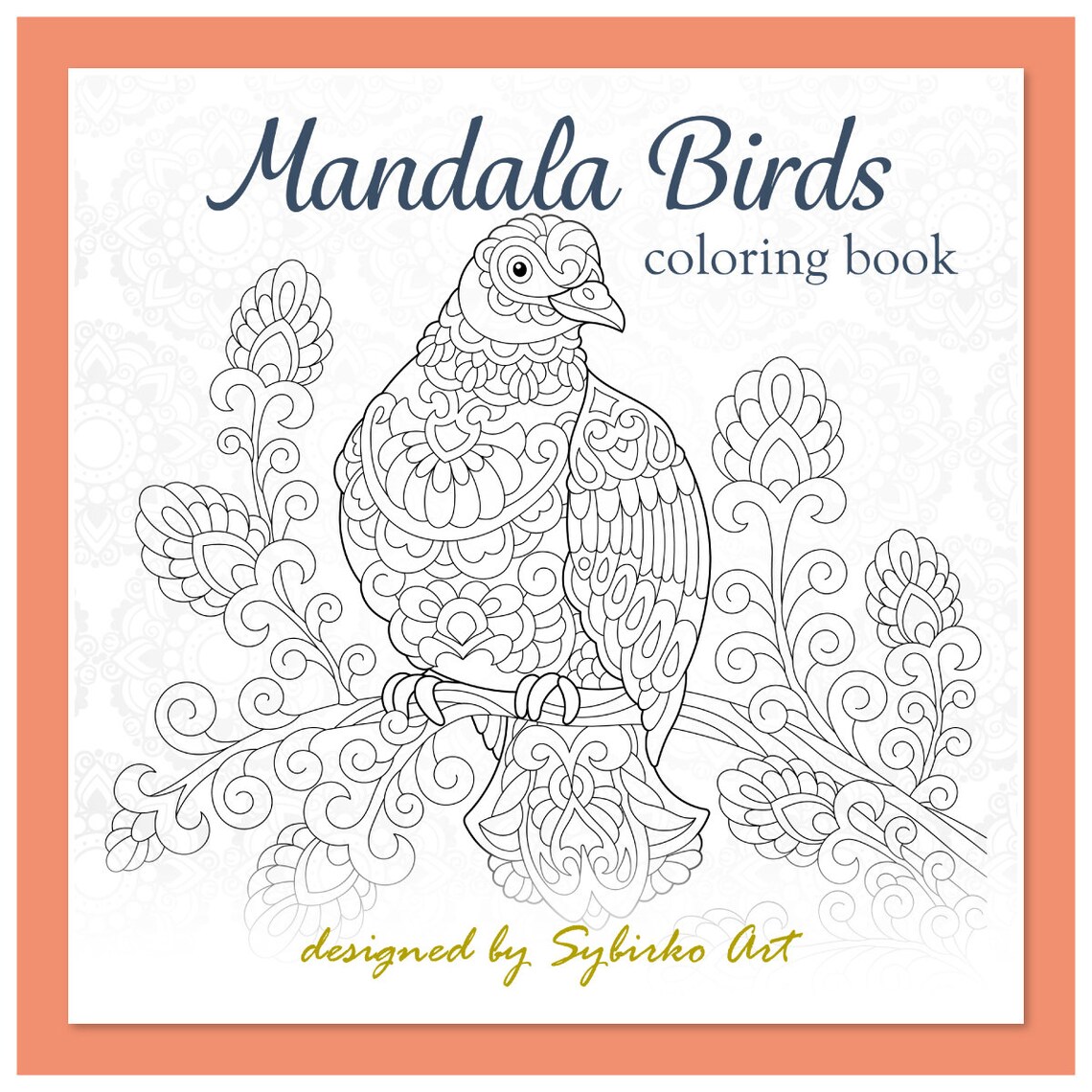 Exotic Birds Coloring Pages. Coloring Book for Adults and Kids. Mandala ...