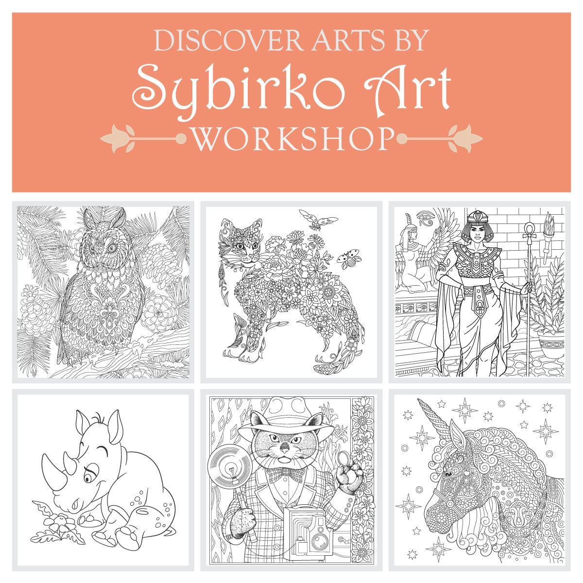 Spring Flower Garden Coloring Pages. Coloring Book for Adults or Kids ...