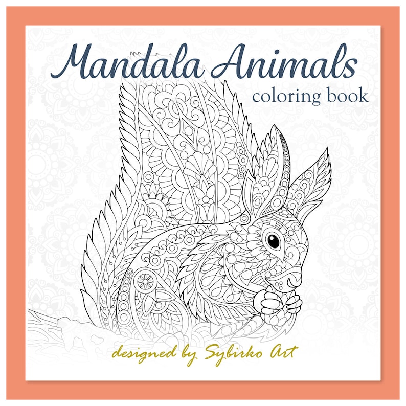 Mandala Animals Coloring Pages. Coloring Book for Adults and Kids ...