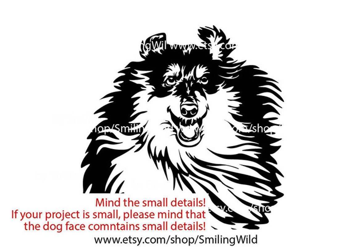 Running Dog Svg Sheltie Vector Cut File Clipart for Printing | Etsy