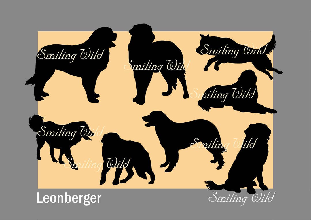 Leonberger Svg Silhouette Png Vector Graphic File Leonberger Artwork ...