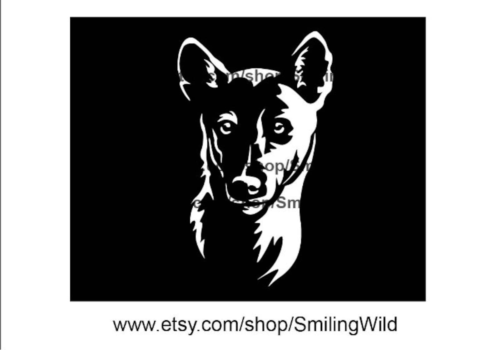 Dingo Svg Clip Art Cuttable Vector Graphic Portrait - Etsy