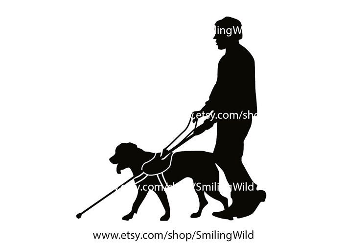 Service Dog Svg Labrador Retriever Vector Graphic Art - Etsy